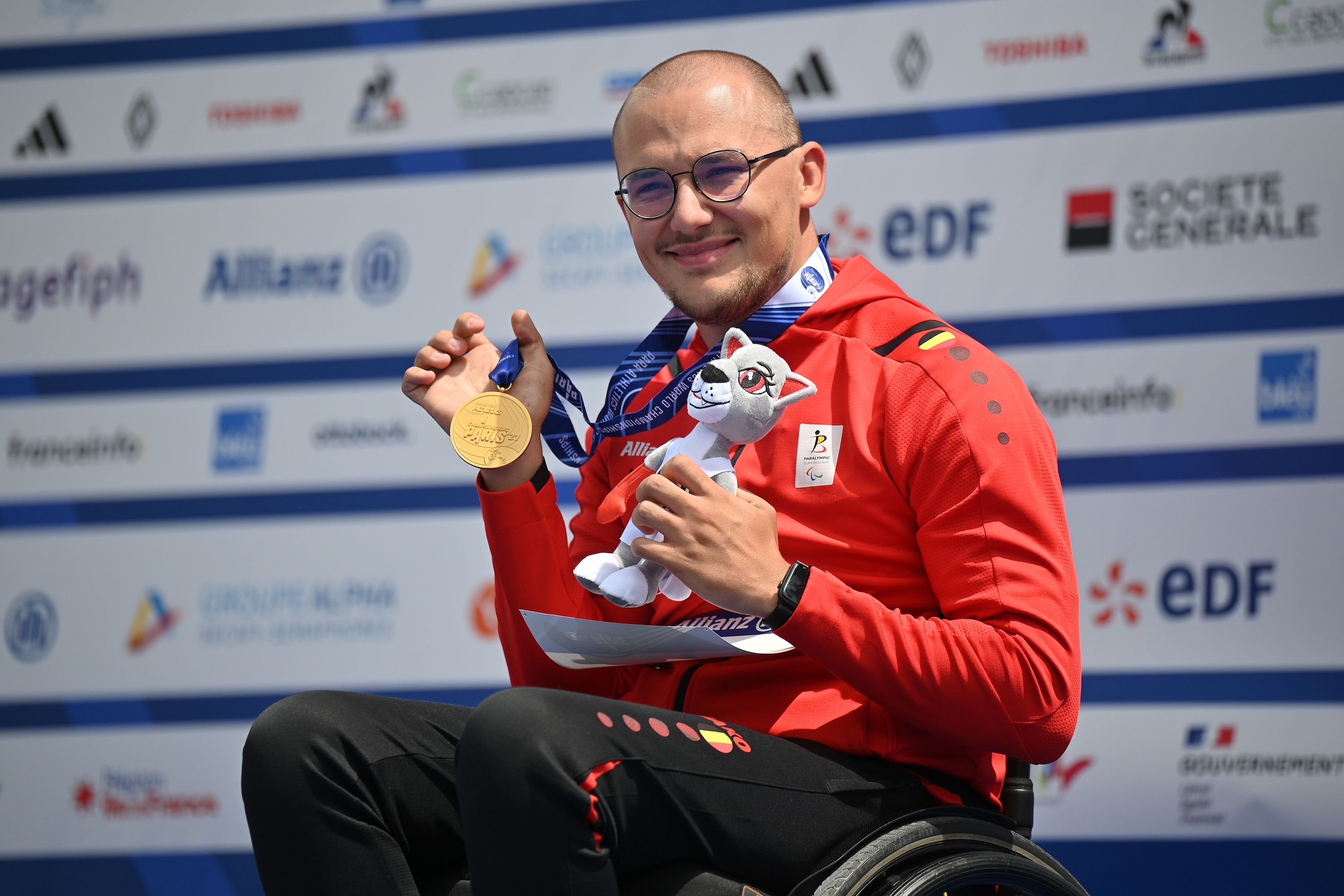 Maxime Carabin pakt tweede gouden medaille op WK in Parijs | Paralympic ...